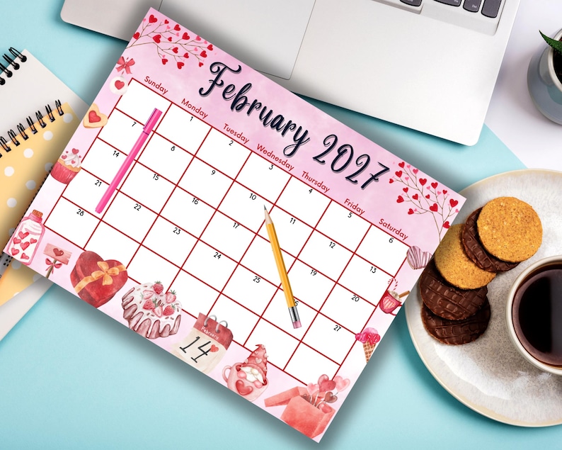 Editable Fillable Monthly Calendar 2027 Bundle From January to December ...
