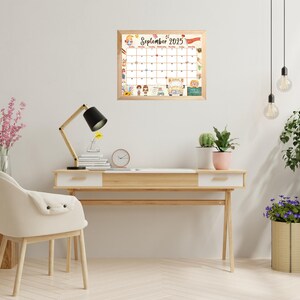 Editable Fillable September 2025 Calendar for Autumn, Fall, Back to ...