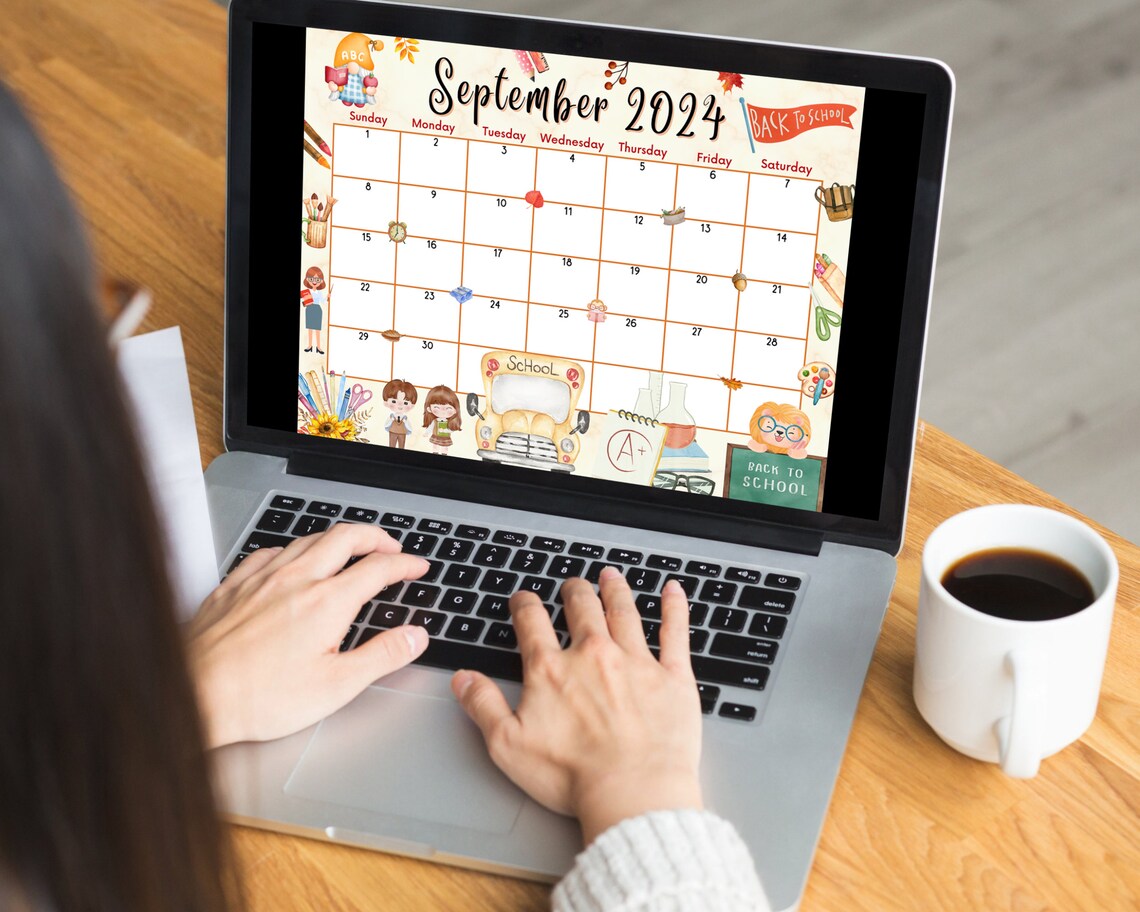 EDITABLE Monthly Calendar 2024 Bundle 12 Month for Home and Office ...