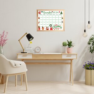 Editable Fillable December 2024 Calendar for Merry Christmas With ...
