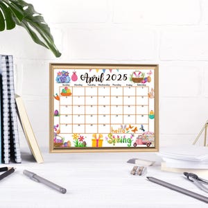 Editable Fillable Monthly Calendar 2025 Bundle From January to December ...
