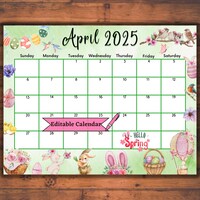 Editable Fillable July 2024 Calendar for Happy Summer, Printable ...