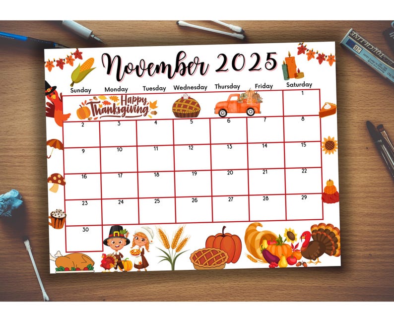 Editable Fillable School Calendar 2025-2026 From July to June ...