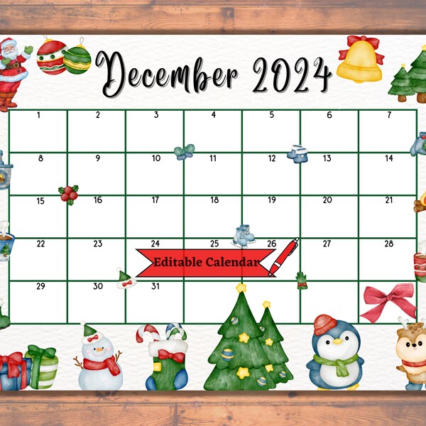 Colorful Calendar - Etsy