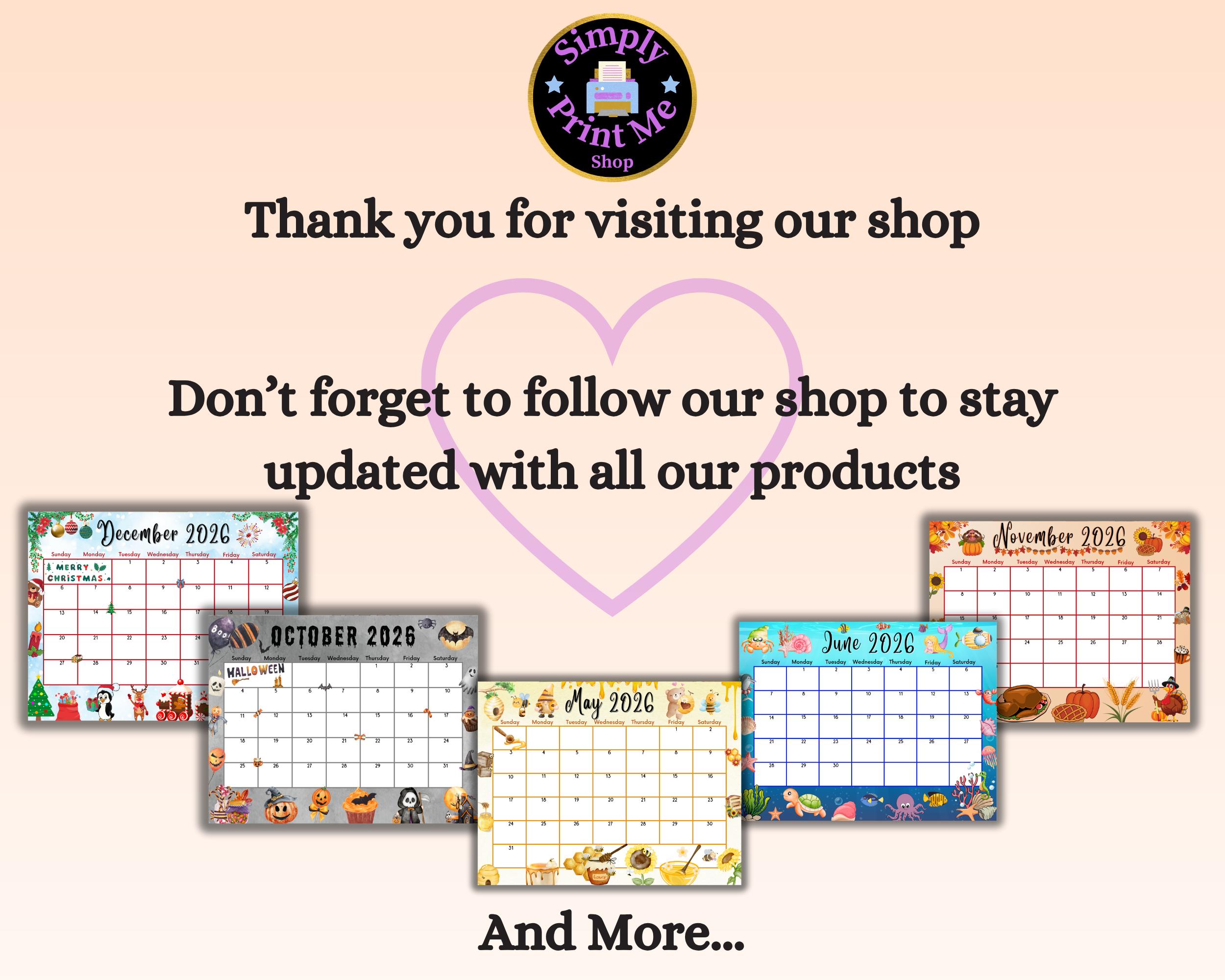 Editable School Calendar 2025-2026 From July to June, Printable ...