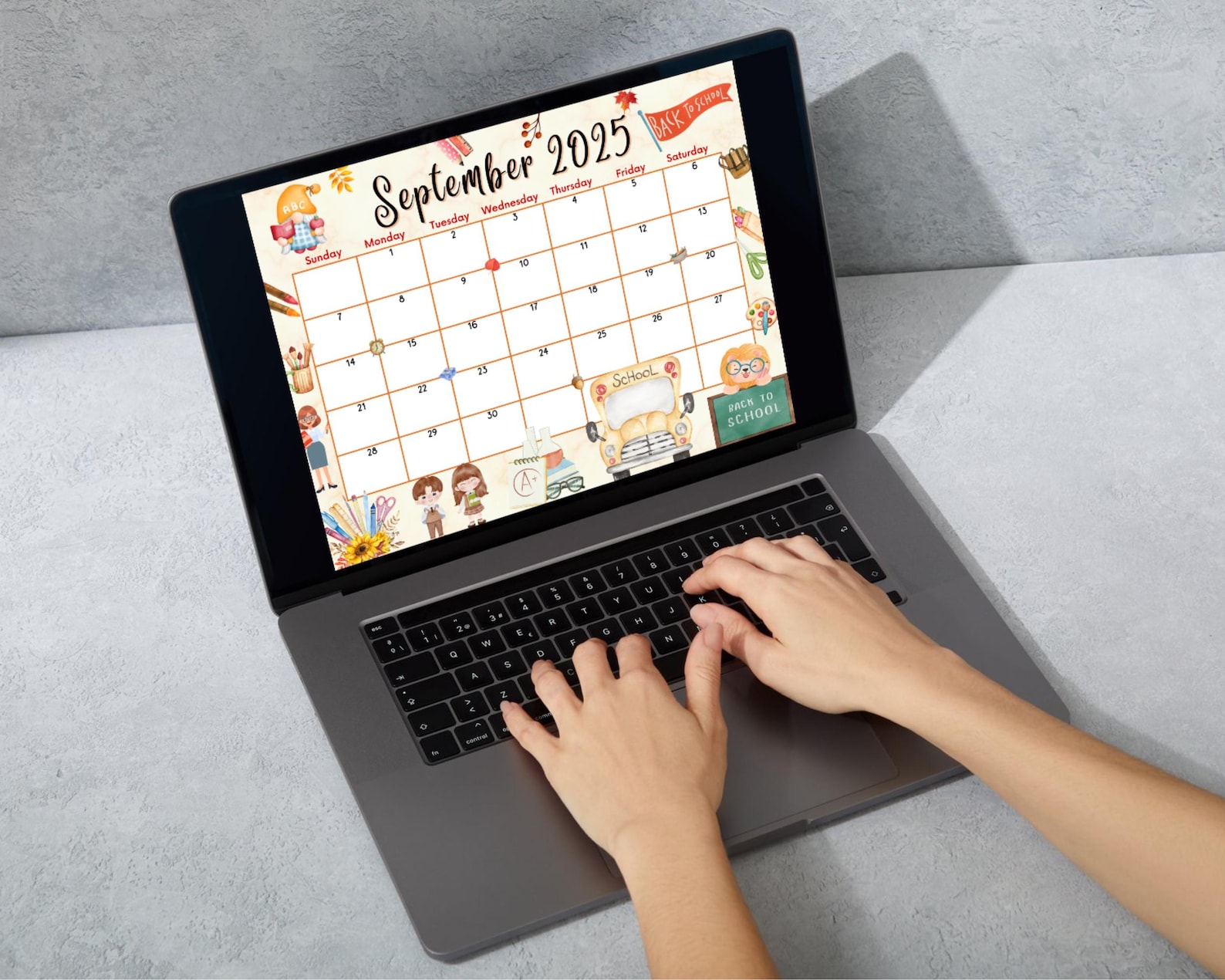 Editable Fillable September 2025 Calendar for Autumn, Fall, Back to ...