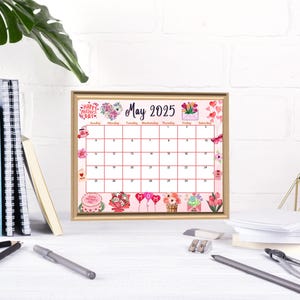 Calendario editable y rellenable de mayo de 2025 para el Día de la ...
