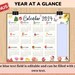 EDITABLE Monthly Calendar 2024 Bundle 12 Month for Home and Office ...