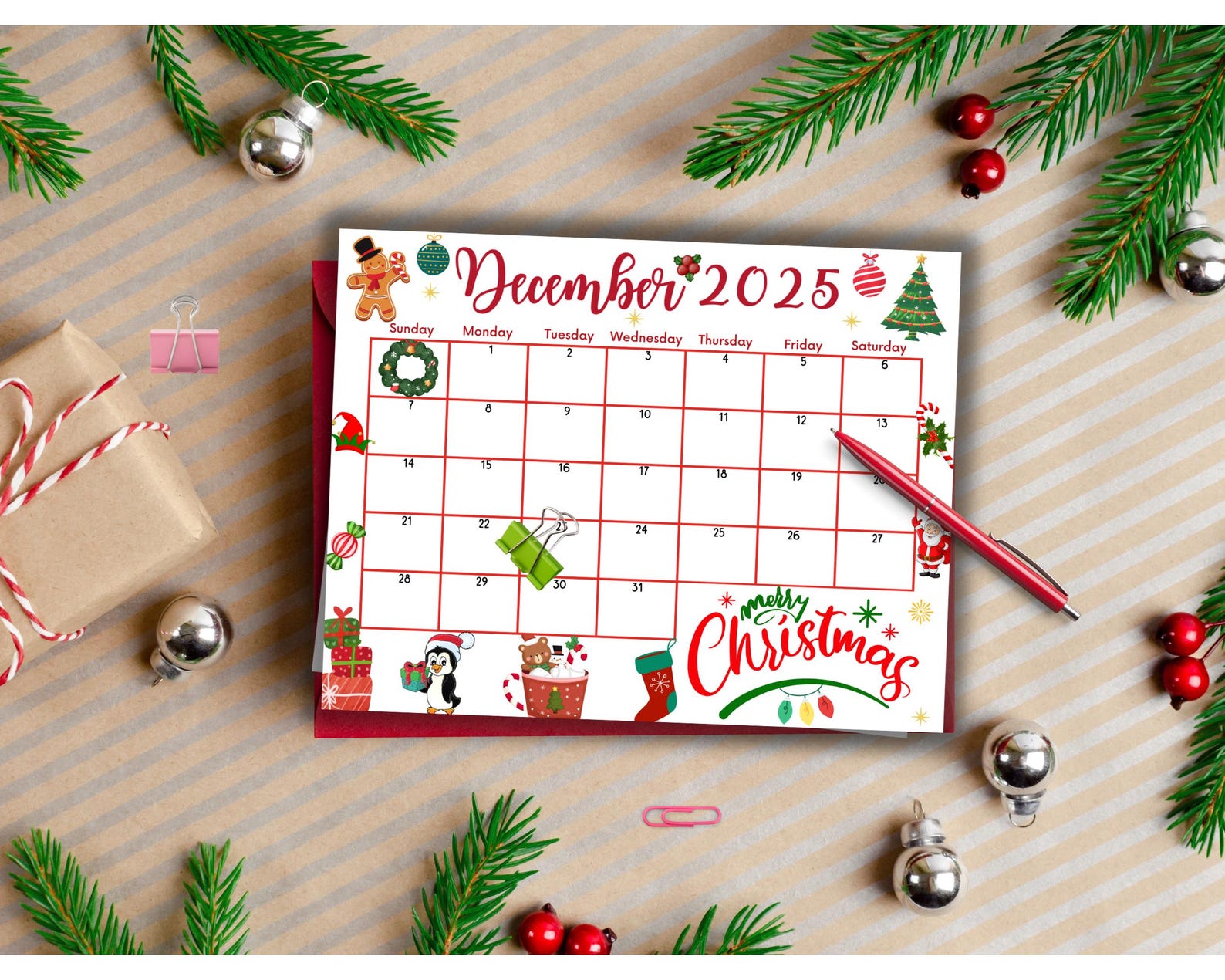 Editable Fillable Monthly Calendar 2025 Bundle From January to December ...
