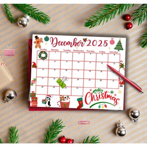 Editable Fillable Monthly Calendar 2025 Bundle From January to December ...