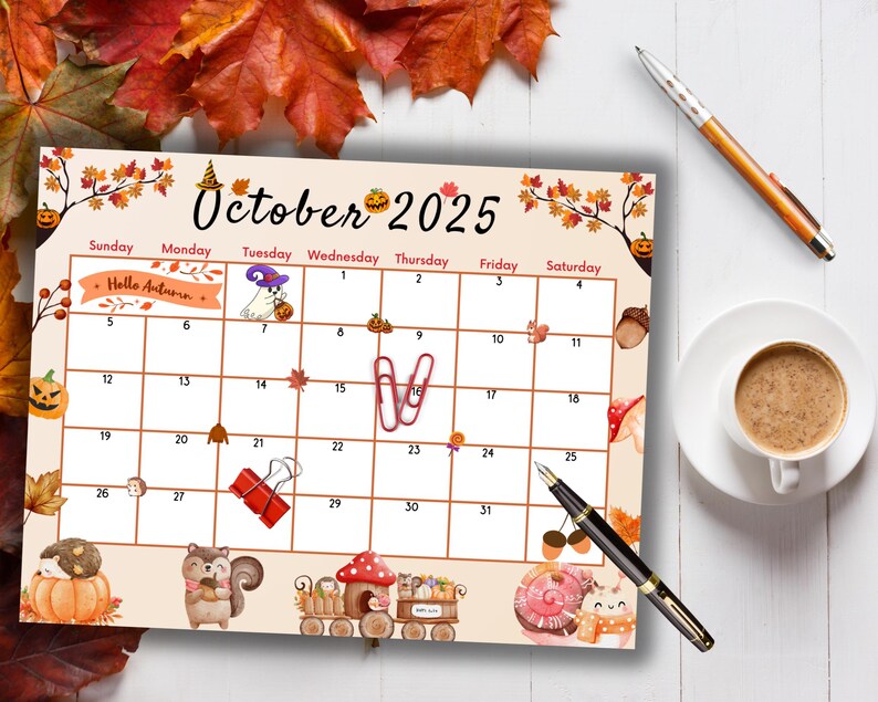 Editable Fillable Monthly Calendar 2025 Bundle From January to December ...
