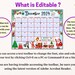 Editable Fillable December 2024 Calendar for Merry Christmas With ...