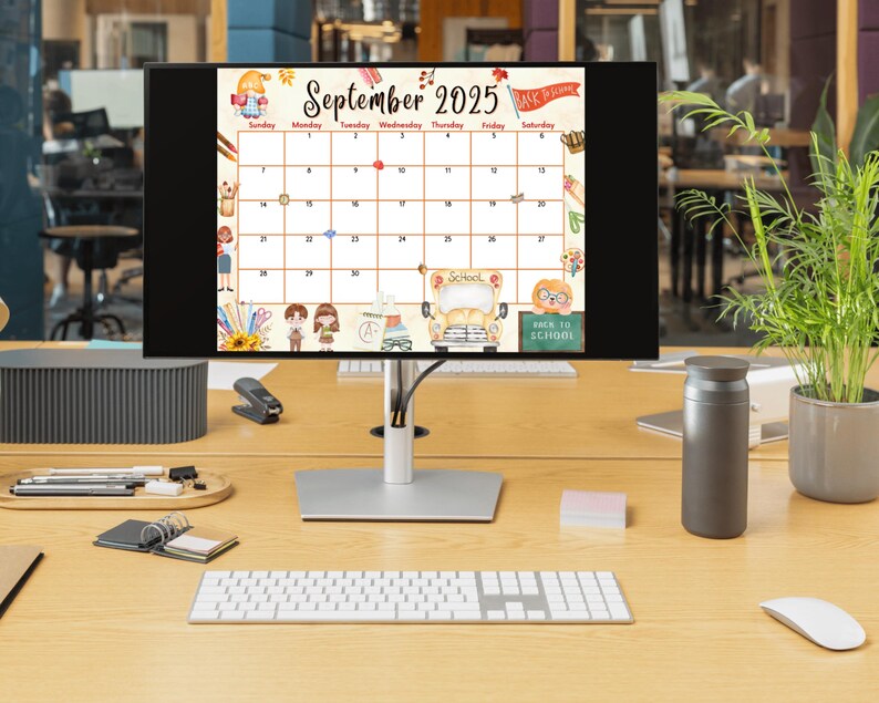 Editable Fillable September 2025 Calendar for Autumn, Fall, Back to ...