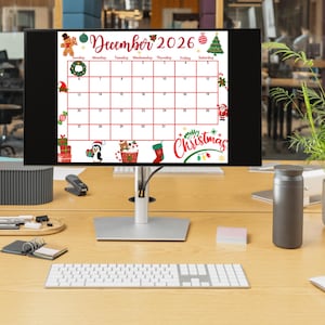 Editable Fillable Monthly Calendar 2026 Bundle From January to December ...