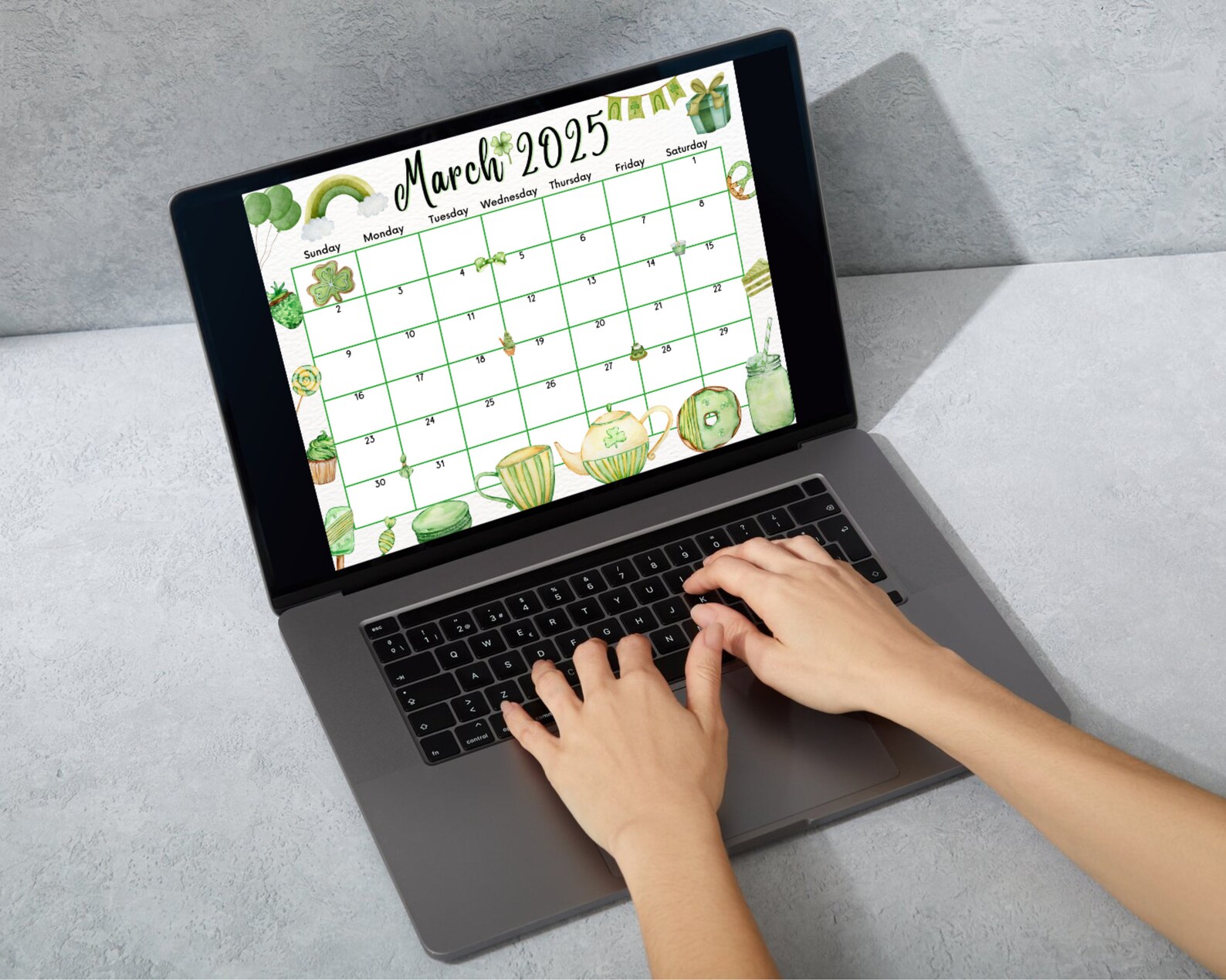 Editable Fillable March 2025 Calendar for St. Patrick's Day, Printable ...