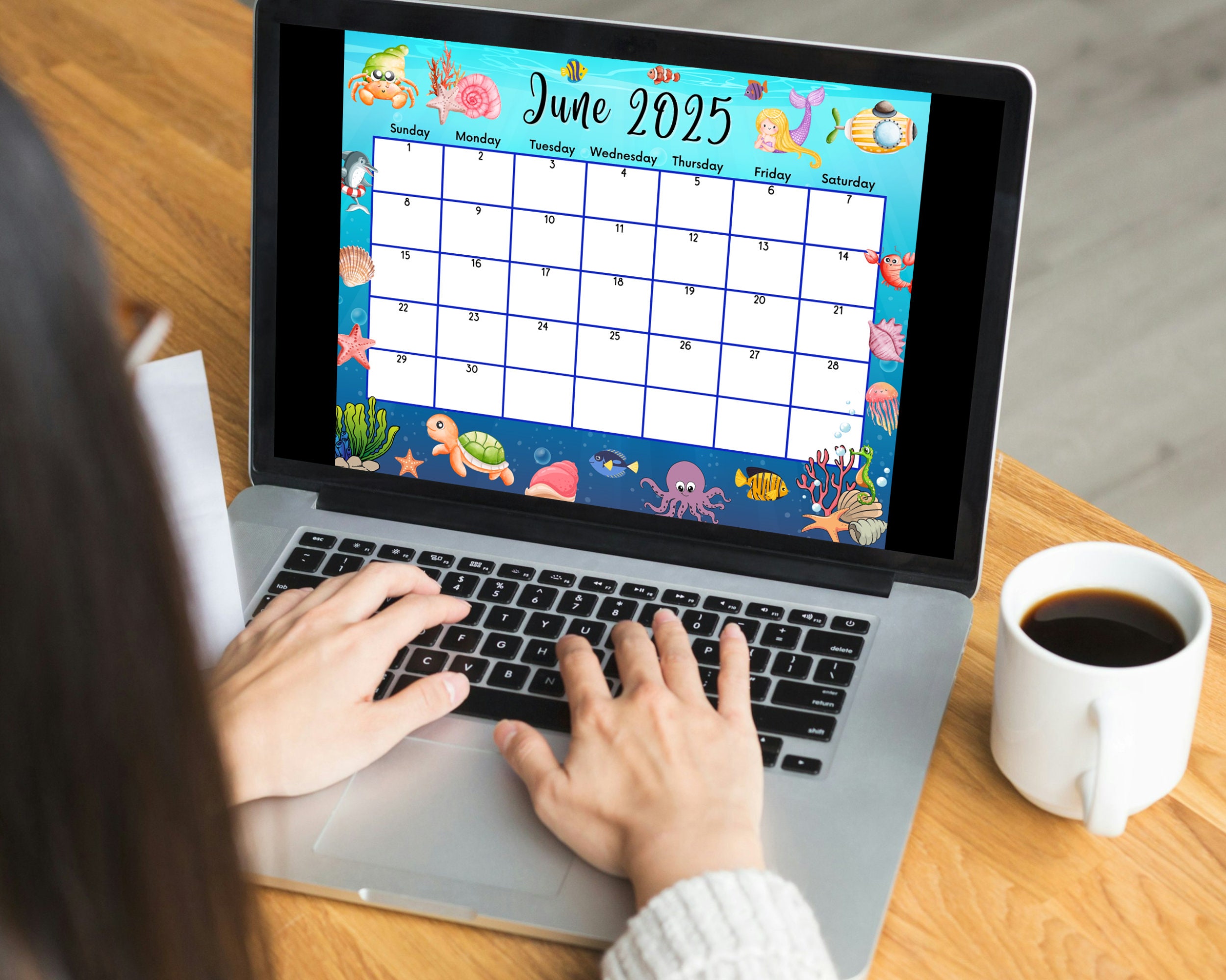 Editable School Calendar 2024-2025 From July to June, Printable ...