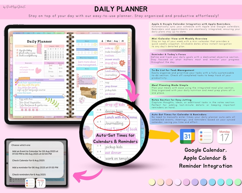 All in One Digital Planner Themed 2026, 2027, 2028 Digital Planner ...