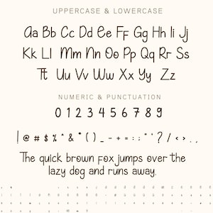 Handlettered Font, Handwritten Font for Digital Planner, Student Note ...