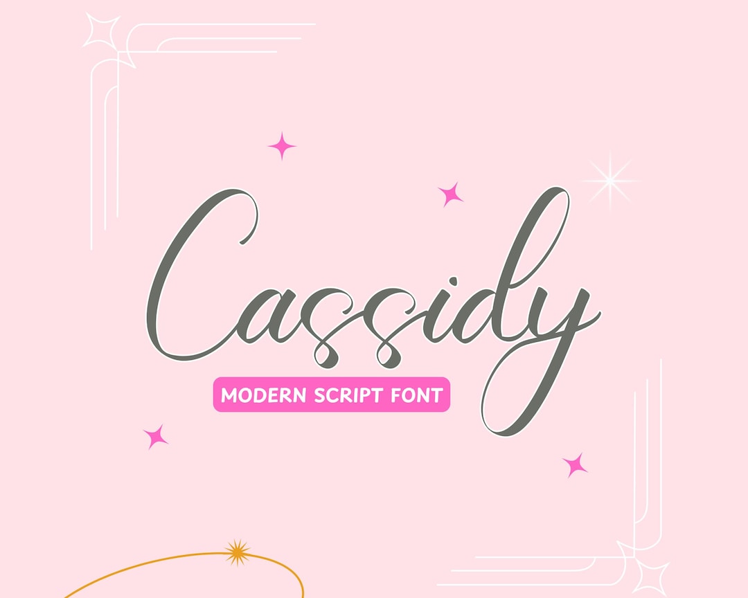 Cassidy Font Handwritten Script Font, Cricut Fonts, Calligraphy, Modern ...