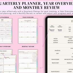 All-in-one Digital Planner 2025, 2026 Digital Planner, Digital Journal ...