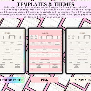 All-in-one Digital Planner 2025, 2026 Digital Planner, Digital Journal ...