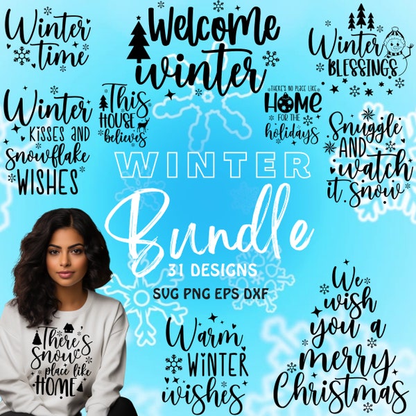 Winter Svg - Etsy