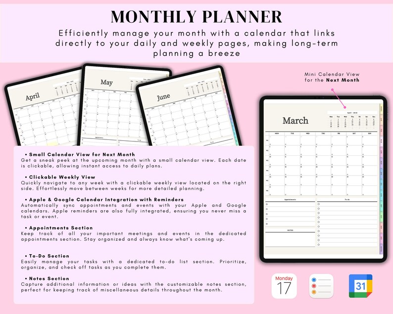 All-in-one Digital Planner 2025, 2026 Digital Planner, Digital Journal ...