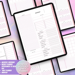 ADHD Digital Planner, Undated Digital Planner, Goodnotes Planner, ADHD ...