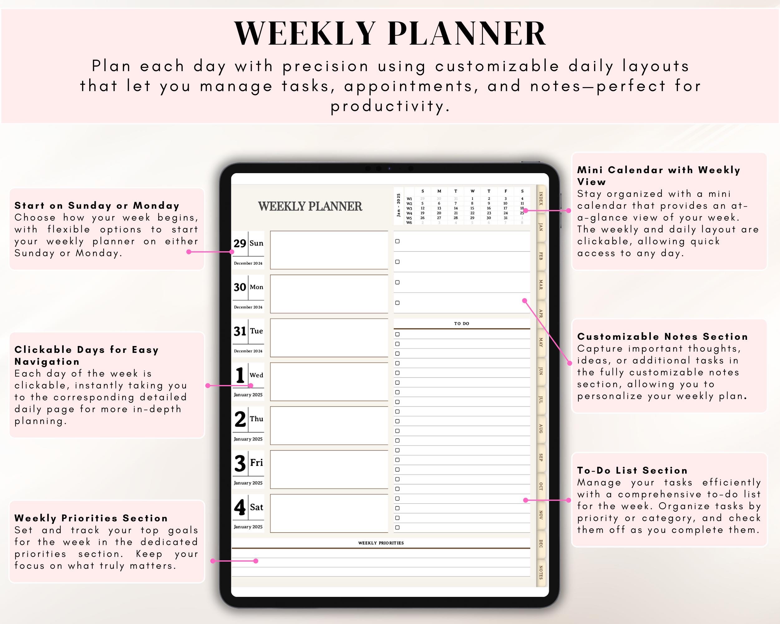 The Ultimate Digital Planner 2025, 2026, 2027 Digital Planner, Digital ...