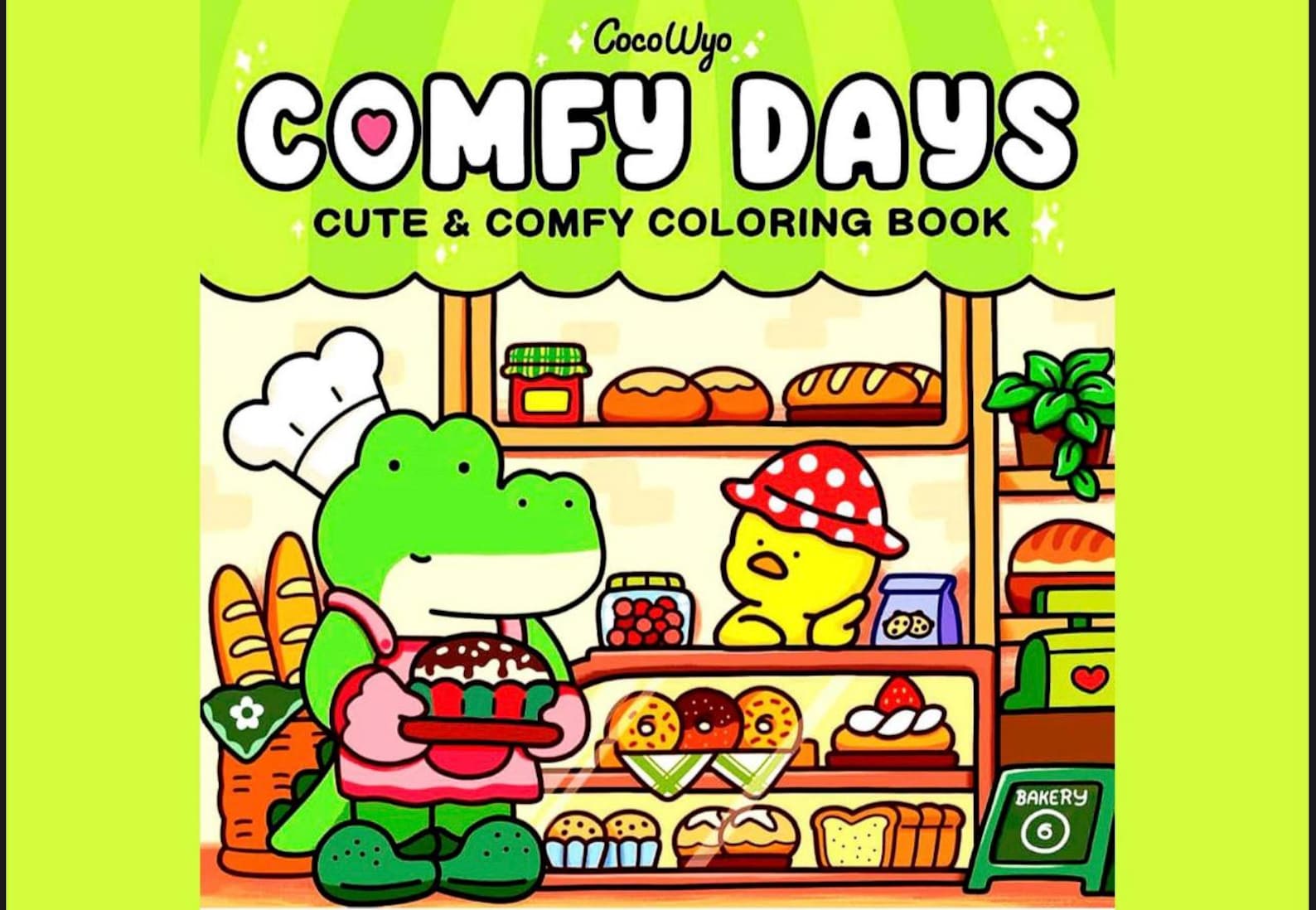 Coco Wyo Comfy Days Cute & Comfy Coloring Book 39 Pages. Printable Pdf ...