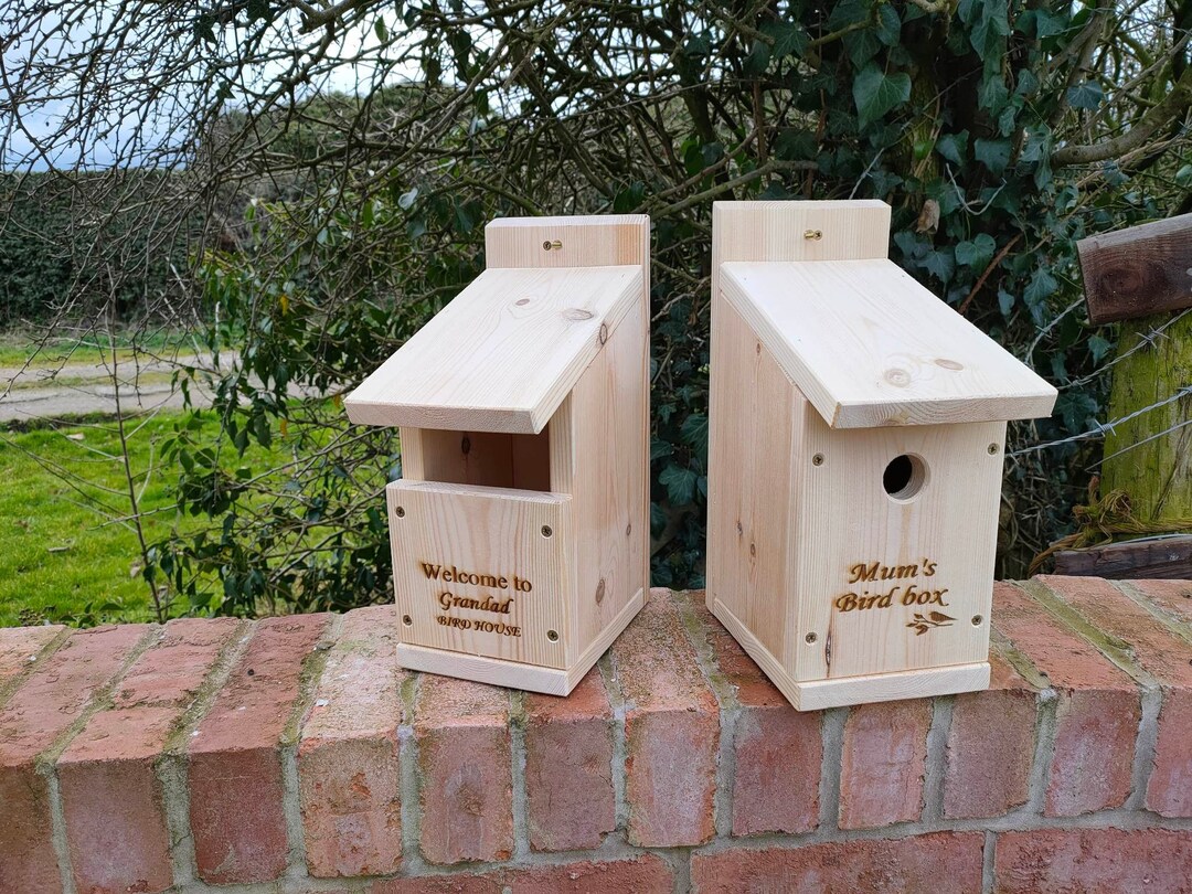 LARGE Bird Box Personalised With Any Name and Message Birthday Gift ...