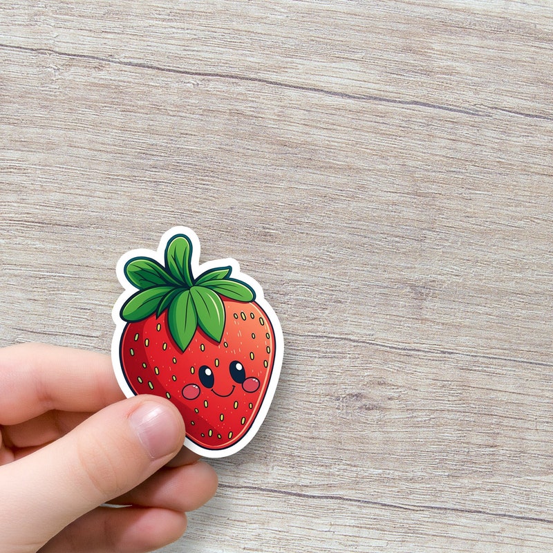 Strawberry Stickers - Etsy
