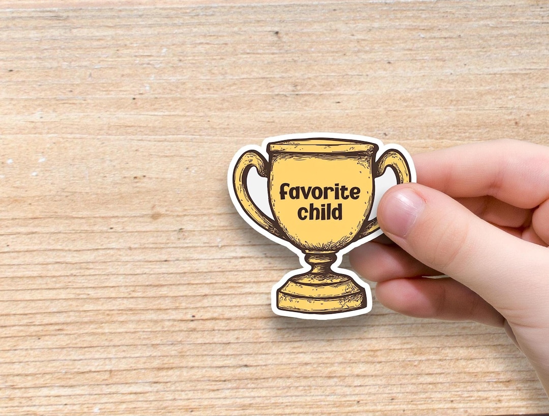 Favorite Child Trophy Vinyl Sticker | Water Bottle Sticker | Laptop ...