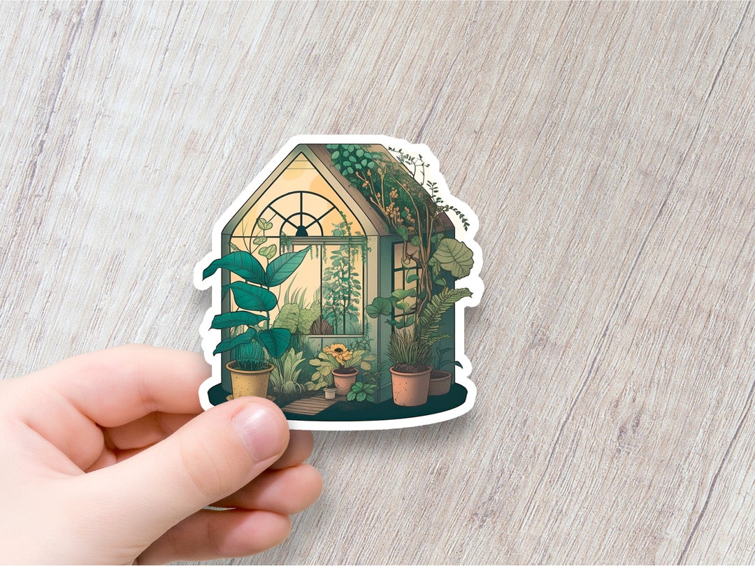 Greenhouse Vinyl Sticker | Warm Vibes Sticker | Water Bottle Sticker ...