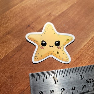 Cute Starfish Vinyl Sticker | Sea Star Sticker | Water Bottle Sticker ...