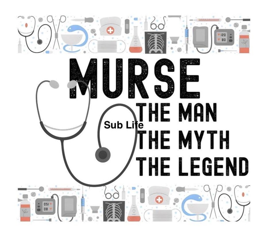 Murse the Man the Myth the Legend | Male Nurse | Nursing | 20oz Tumbler ...