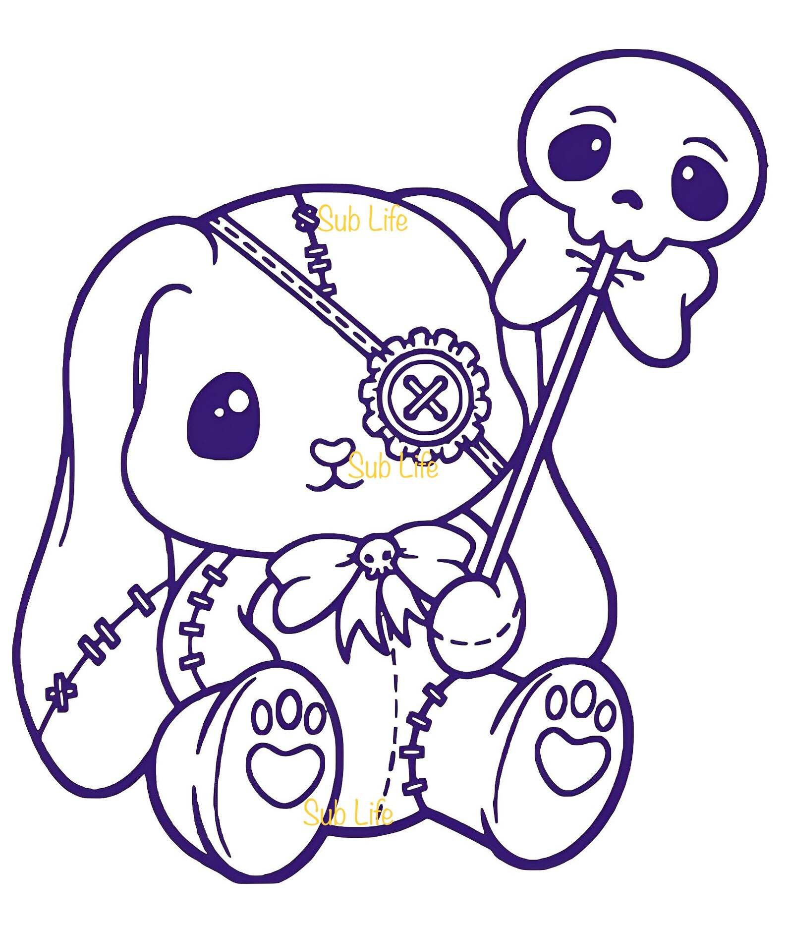 Voodoo Bunny | Stuffed Animal Bunny | Sublimation Designs, Digital ...