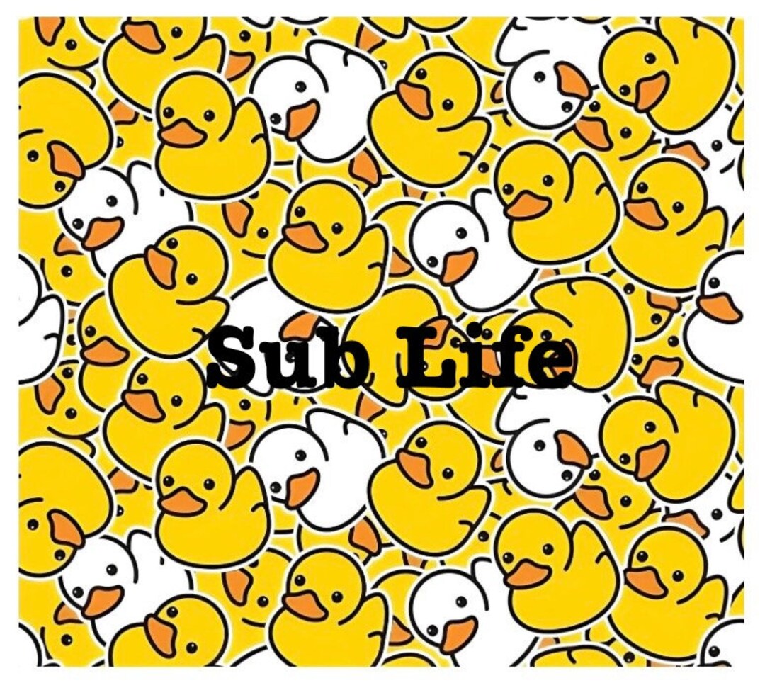 Rubber Duckies | Rubber Ducks | 20oz Tumbler Design | Sublimation ...