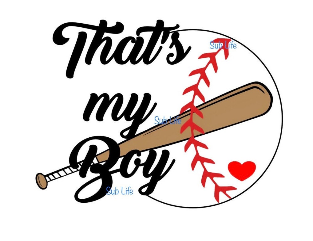 Baseball Thats My Boy sublimation Designs Digital - Etsy