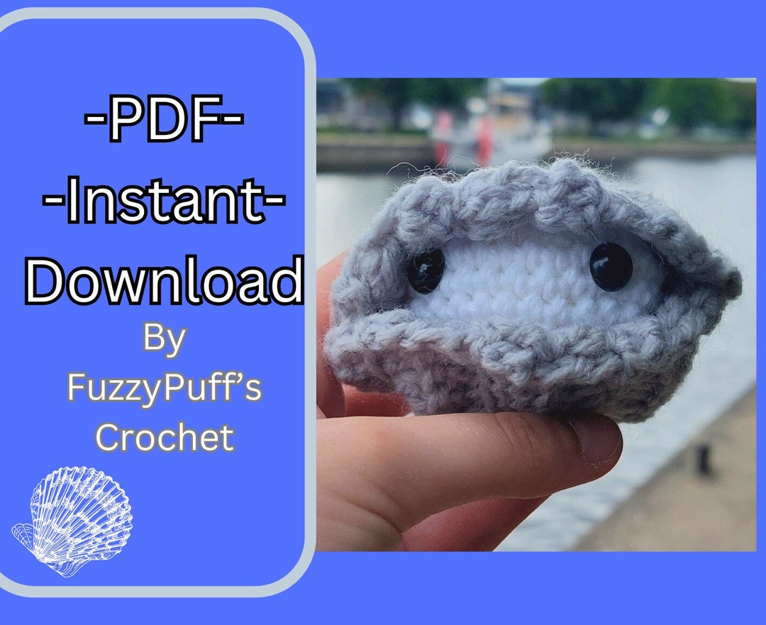 Clam Crochet Pattern PDF Instant Download - Etsy