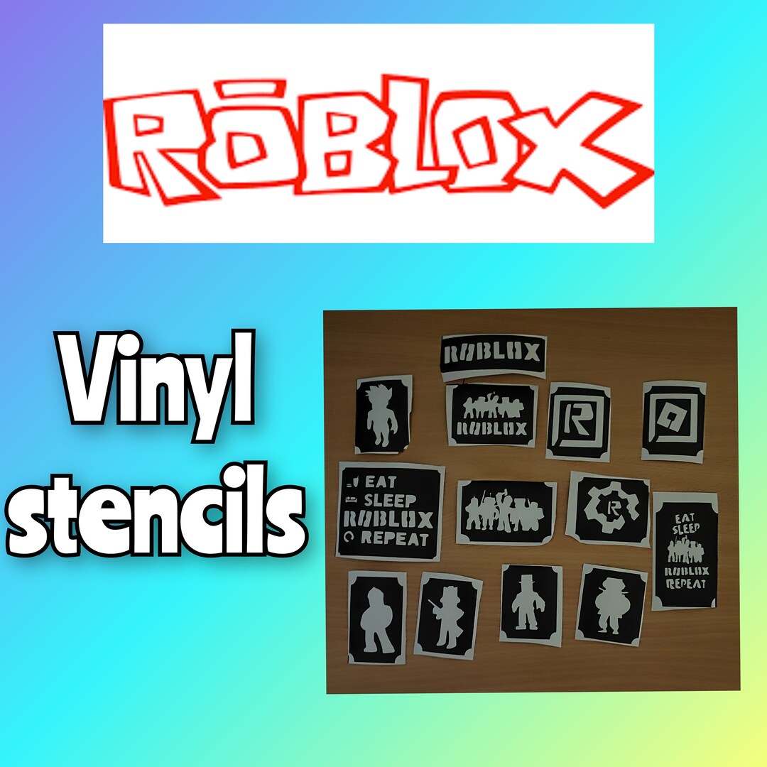 Roblox Glitter Tattoos Face Paint Stencils Birthday Partys Charity ...