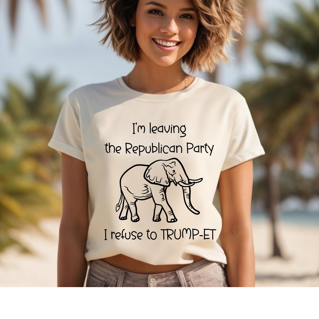 Dissent T-shirt Leaving Republican Party Attitude Statement Tshirt ...