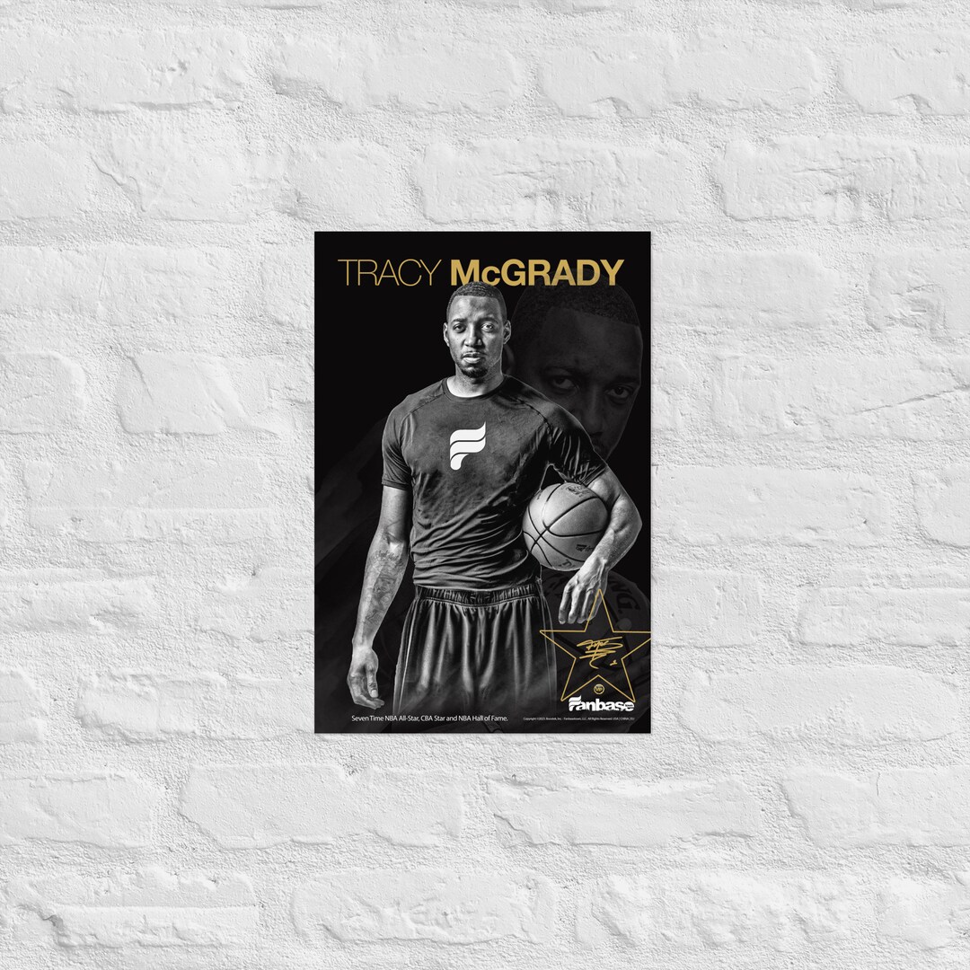 All-star and Hall of Fame Tracy Mcgrady Poster: Gift for Mom, Gift for ...
