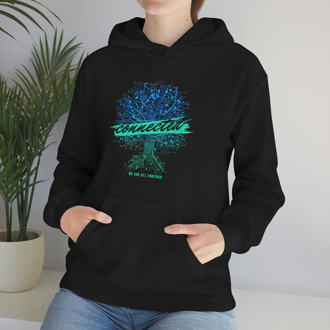 Tree of Life Hoodie, Decision Tree Hoodie, Tree Hoodie for Him, Digital ...