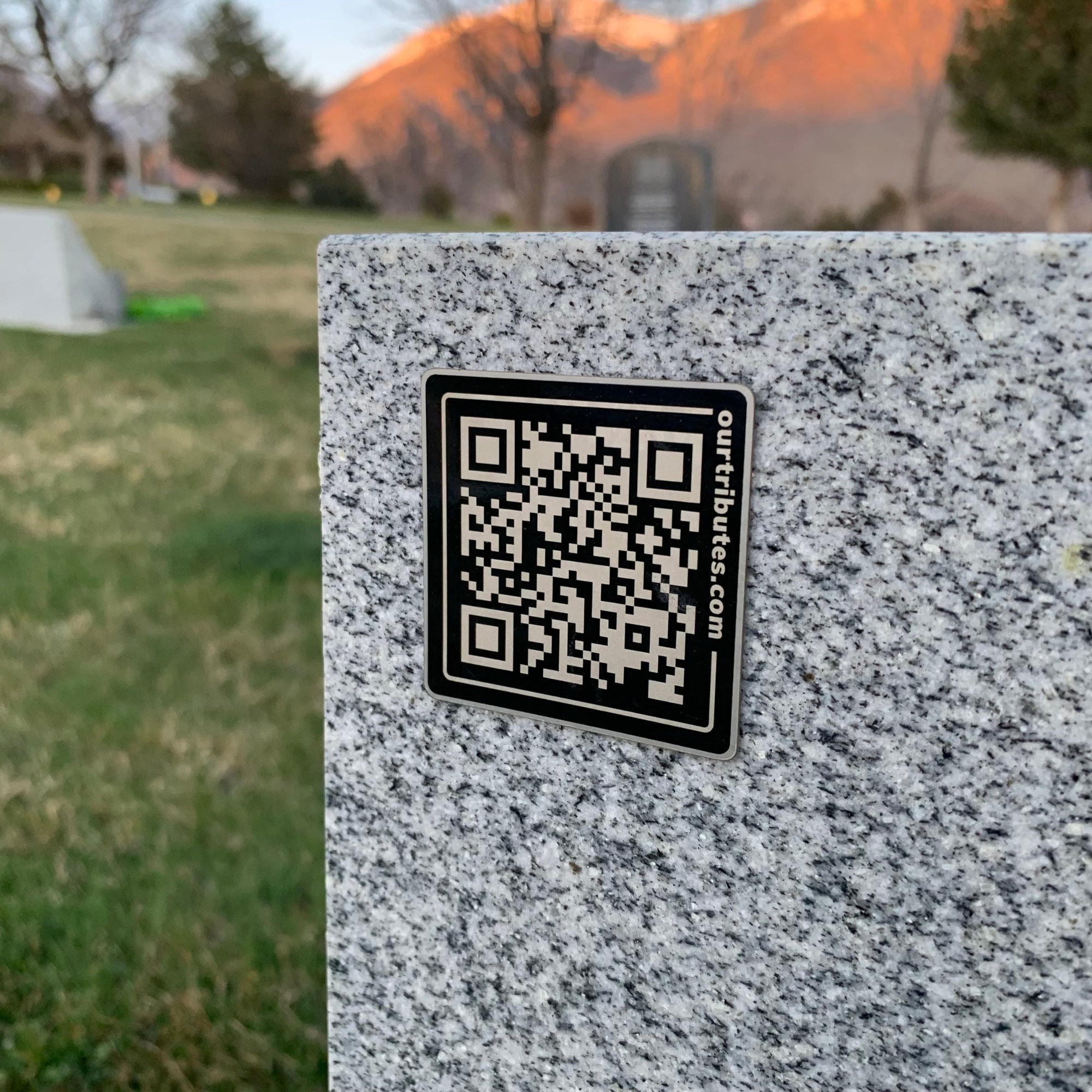 Memorial Webpage and QR Code Memorial Plaque for Loved One's Cemetery ...