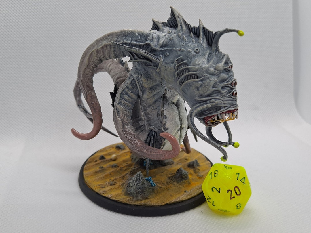 Hand Painted Aboleth Miniature, Huge Miniature, Dnd, 5e, Storm Kings ...