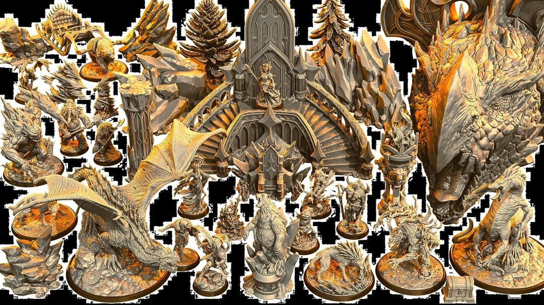 The Ice Court STL Bundle, Rime of the Frost Maiden, D&D, 5e, Pathfinder ...