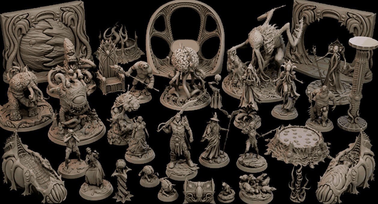 Bundle Mind Flayer STL D&D 5e Pathfinder Miniature Mini - Etsy France