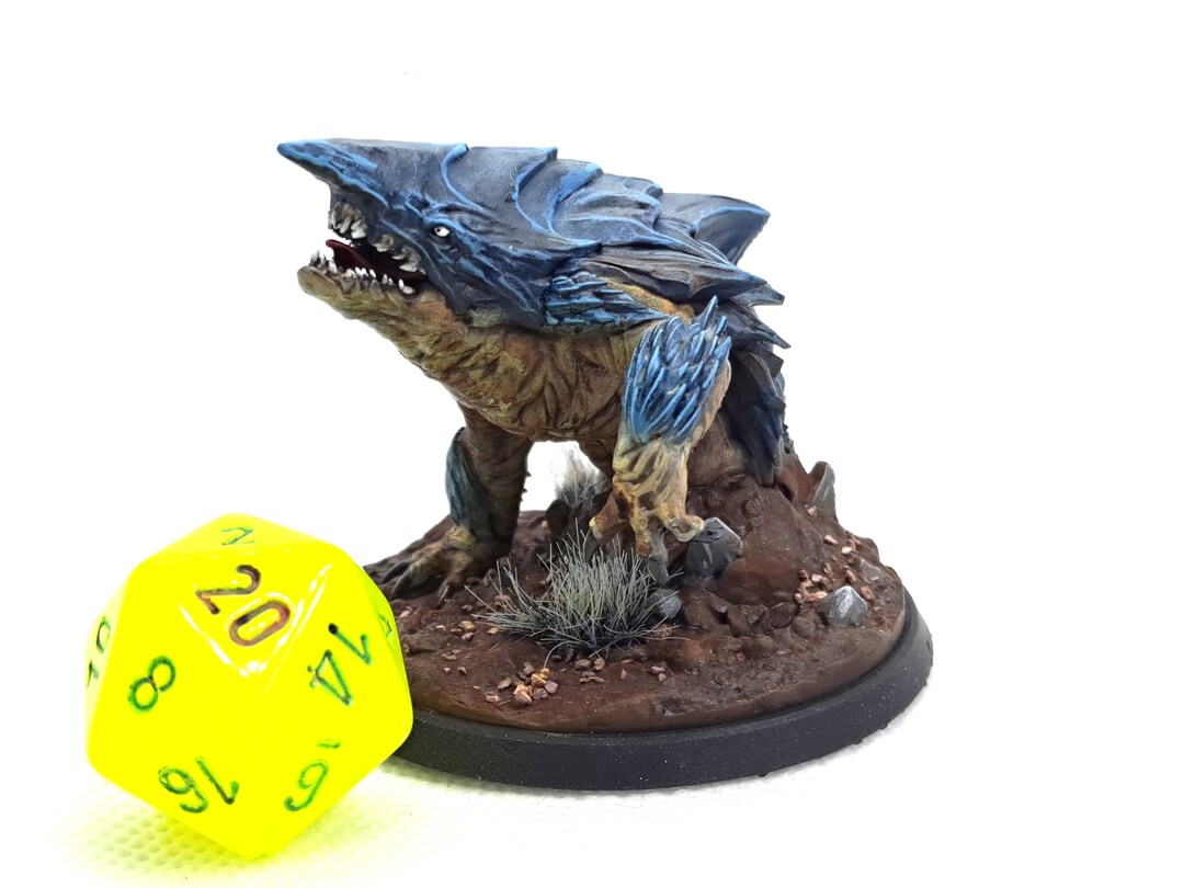 Bulette Mini, Large Miniature, Dnd, 5e, Pathfinder, Hand Painted, TTRPG ...