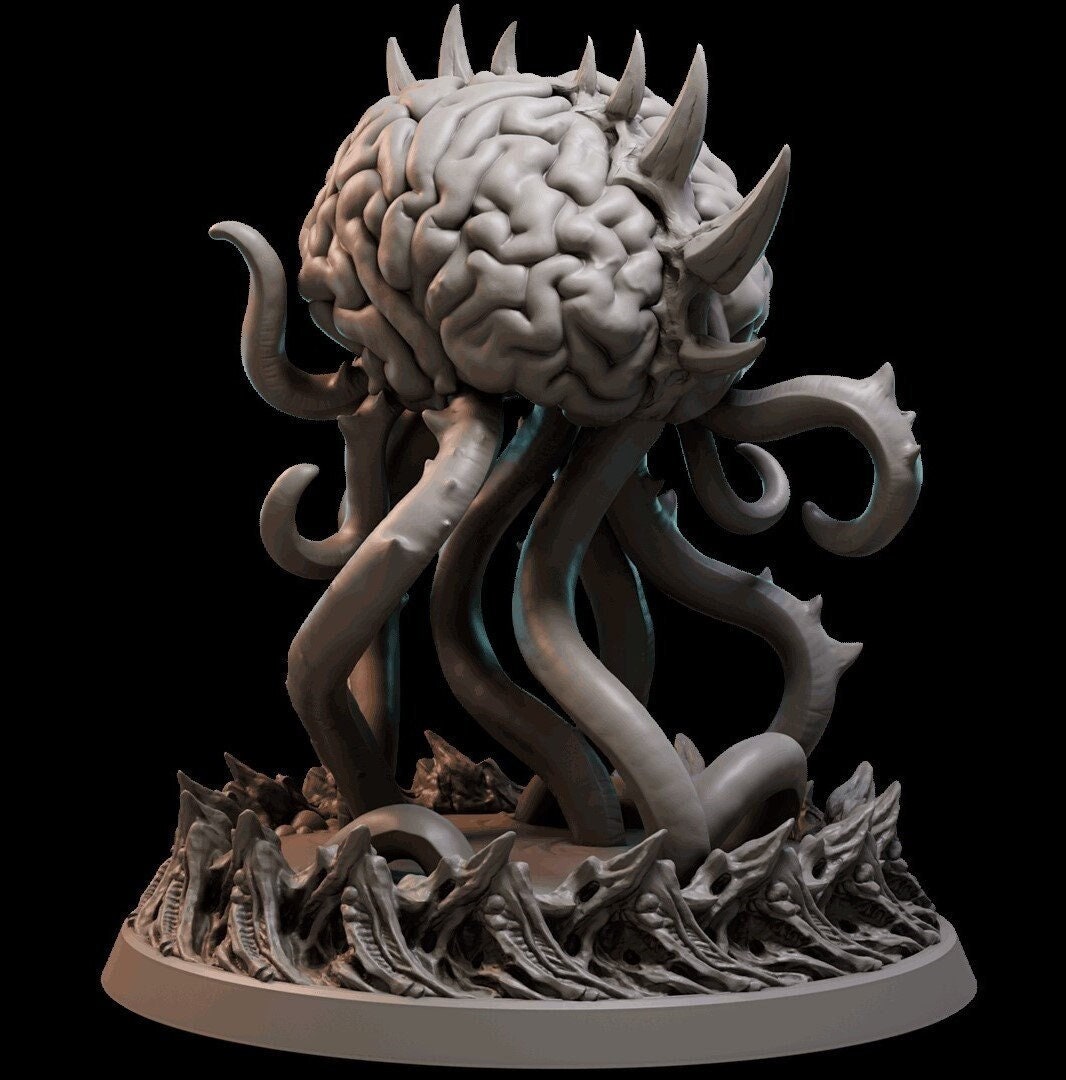 Elder Brain STL, Huge Miniature, Baldur's Gate 3, the Absolute, Dnd ...